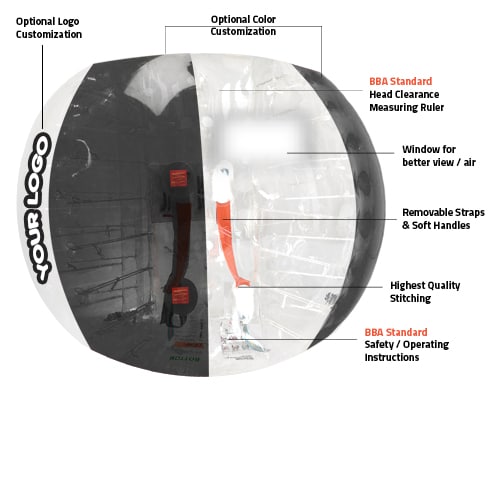 Premium BBA® TPU Bubble Soccer Bubbleball with Window – BBA Bubbleball